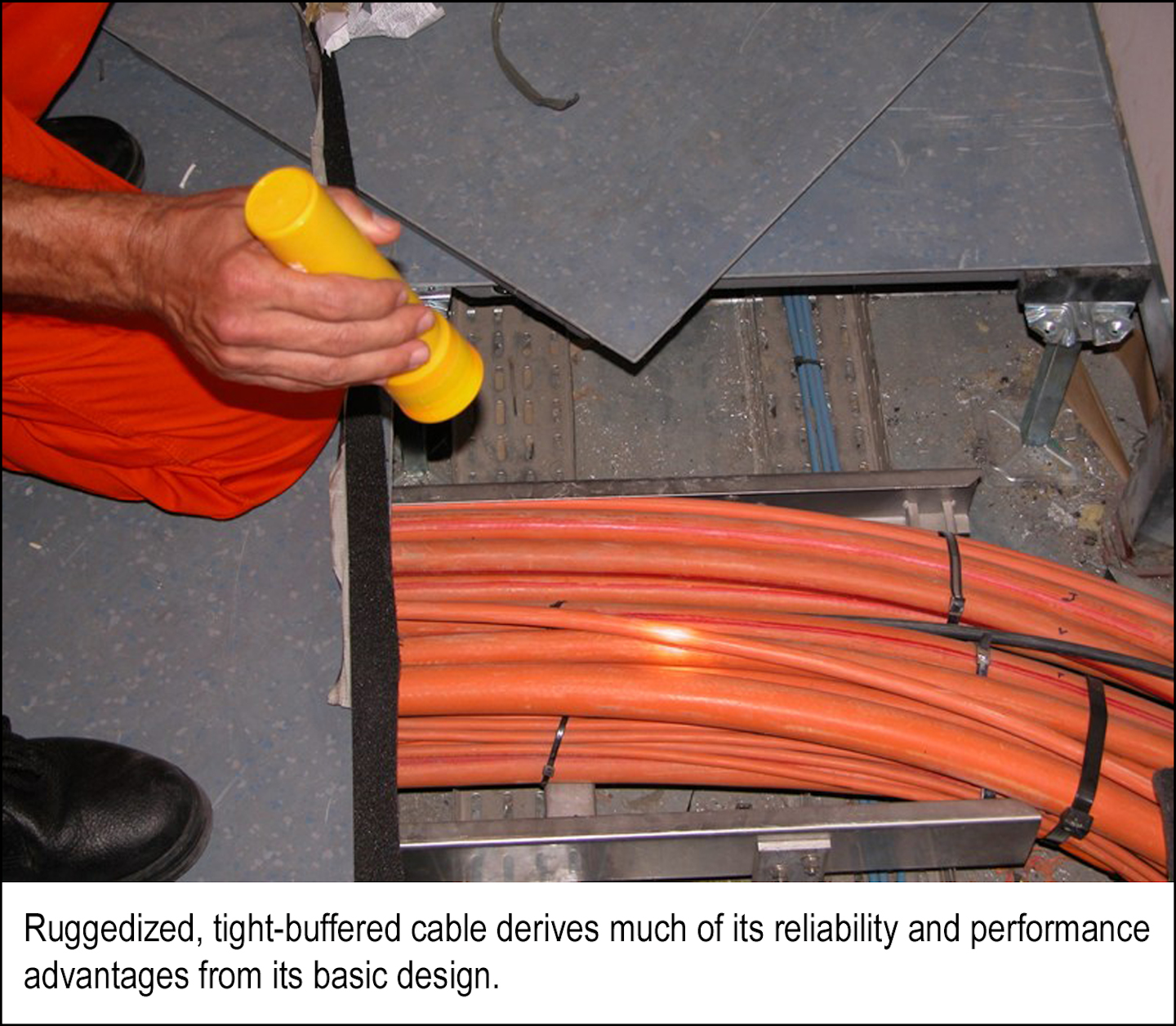 10-Gigabit multimode fiber optic distribution riser cables for ...