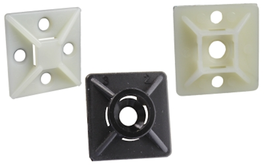 Burndy adds cable tie mounting bases | Cabling Installation & Maintenance