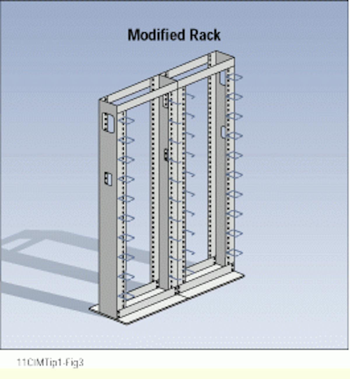 Provide larger pathways in side-by-side cable-management racks ...