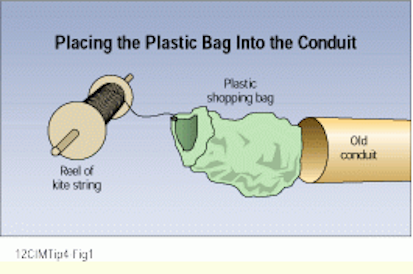 Vacuum cleaner helps pull cable | Cabling Installation & Maintenance