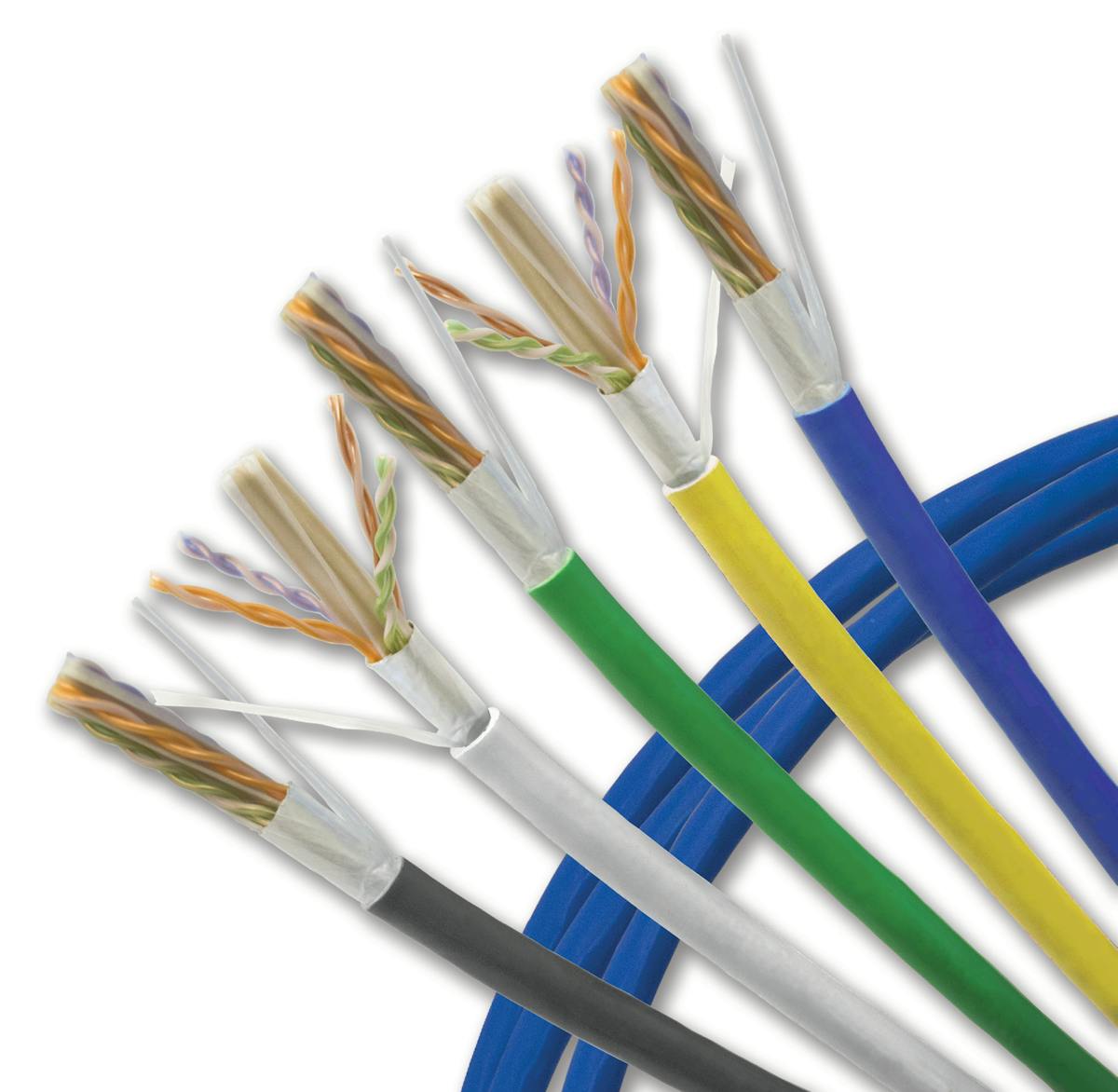 Small-diameter, 0.25-inch-OD Category 6A cable designed for wireless ...