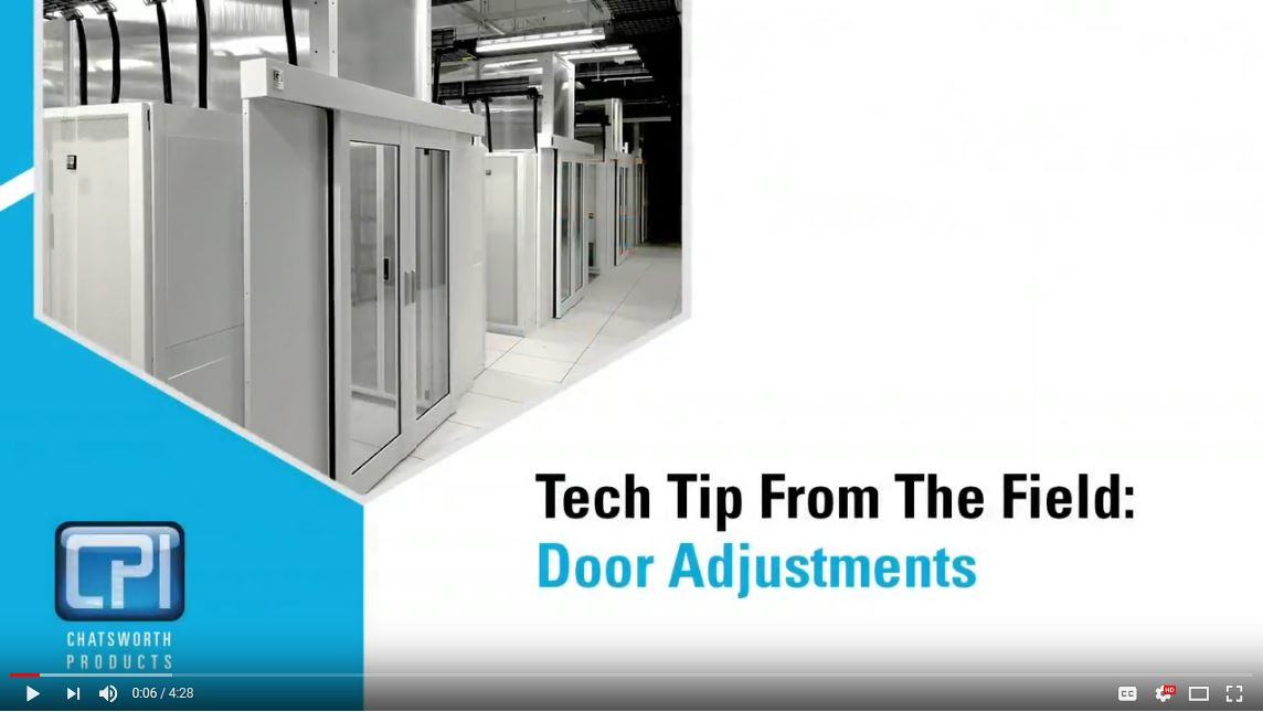 Tech Tip from the Field: Aisle Containment Door Adjustments | Cabling ...