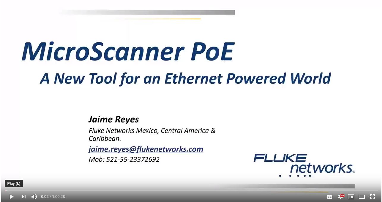 MicroScanner PoE Webinar | Cabling Installation & Maintenance