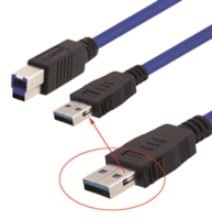 Latching USB 3.0 cable assemblies suit heavy-vibration industrial ...