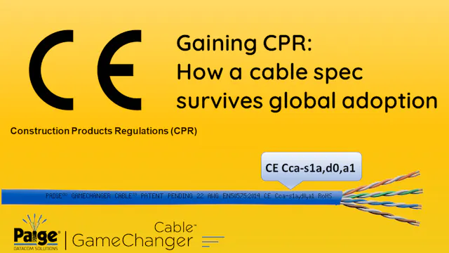 Gaining CPR: How a cable spec achieves global adoption | Cabling ...
