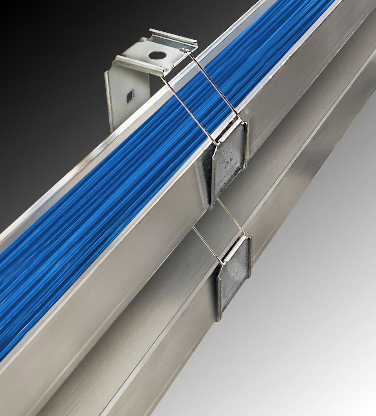 Aesthetically elegant cable tray hides cables within open ceilings ...