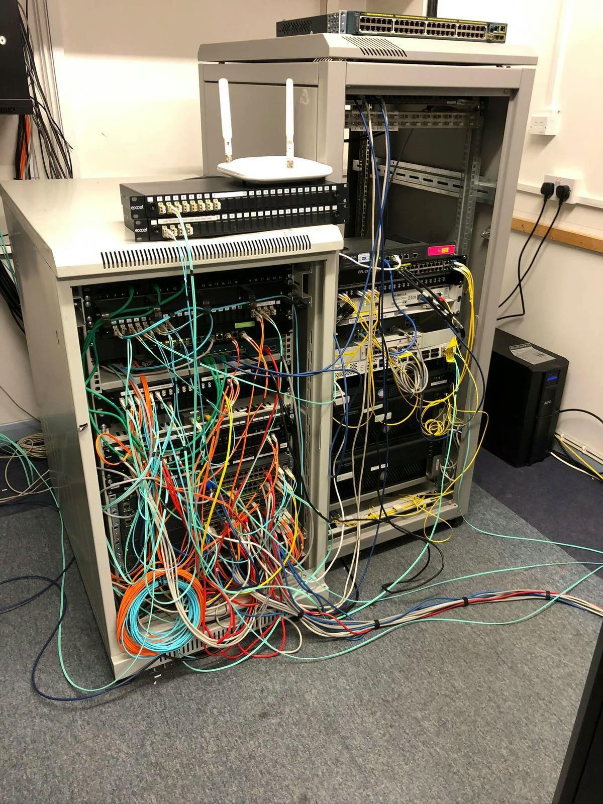 Before and after: Cabling photos | Cabling Installation & Maintenance
