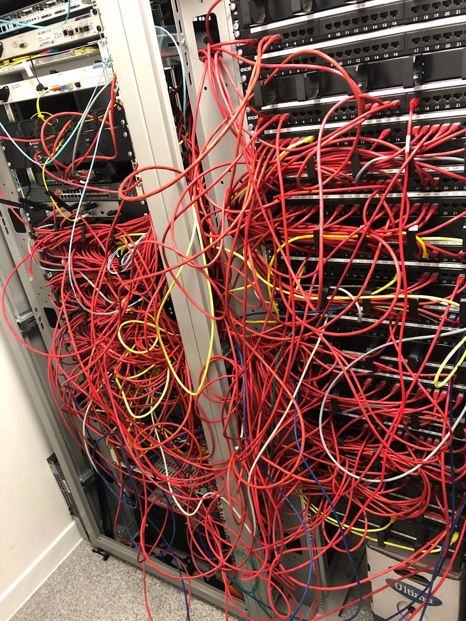 Before and after: Cabling photos | Cabling Installation & Maintenance