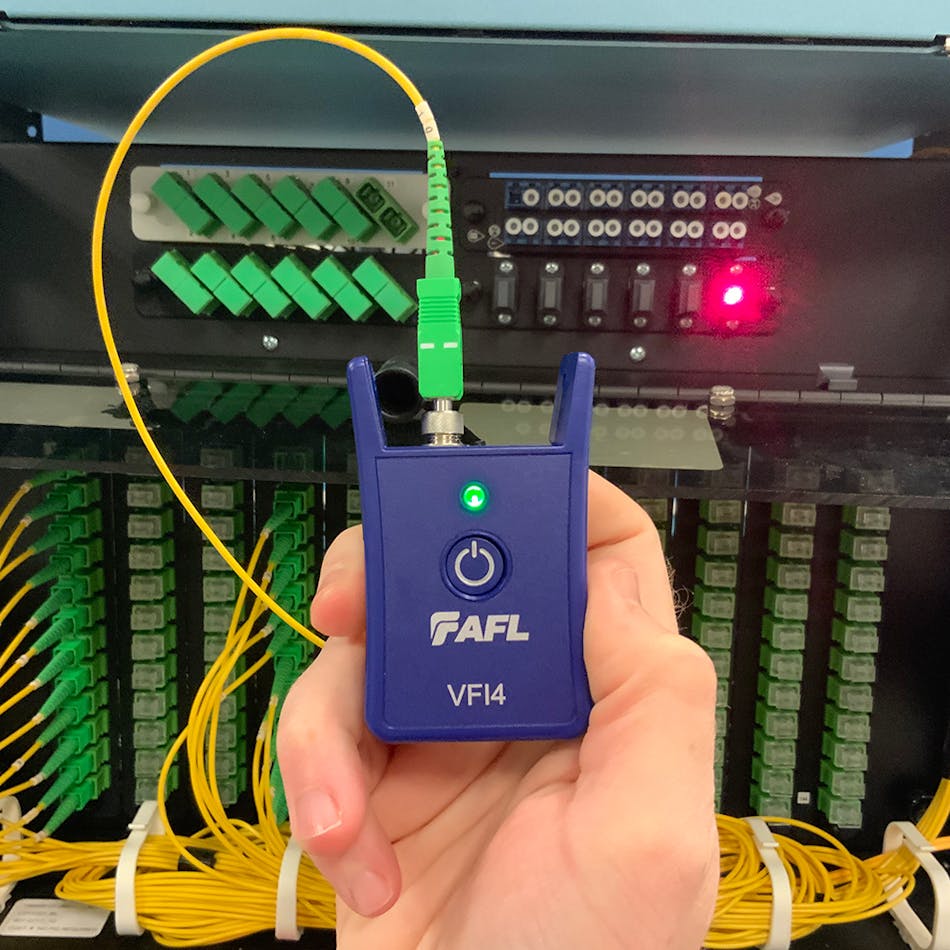 AFL's compact, long-range VFI4 Visual Fault Identifier tests up to 10 ...