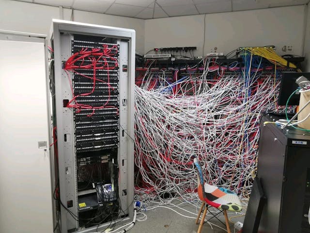 Bad practice: Cabling photos | Cabling Installation & Maintenance