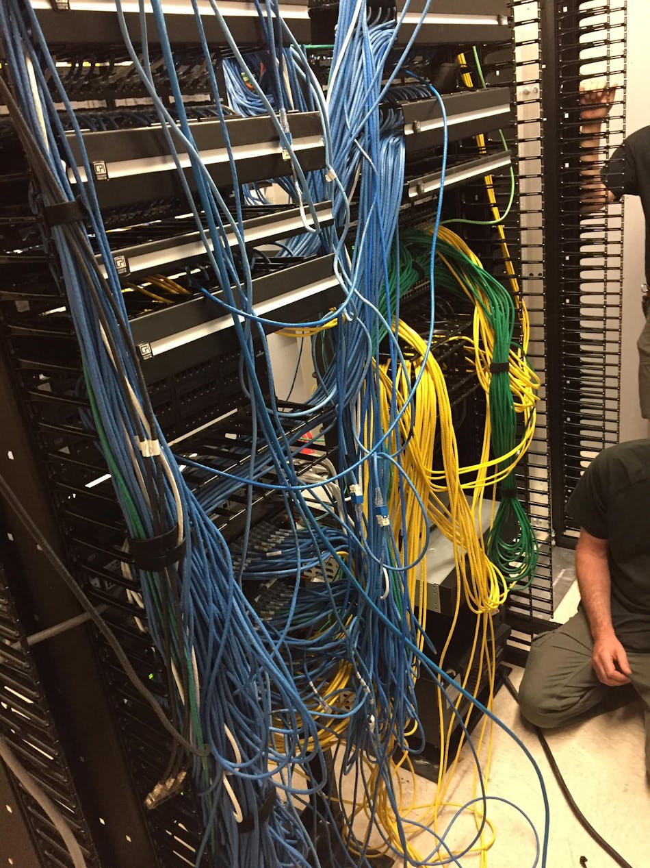 Spaghetti rooms: Cabling photos | Cabling Installation & Maintenance