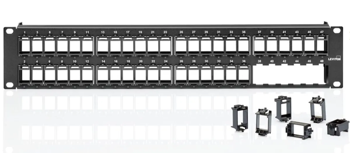 Front-loading UTP patch panel | Cabling Installation & Maintenance